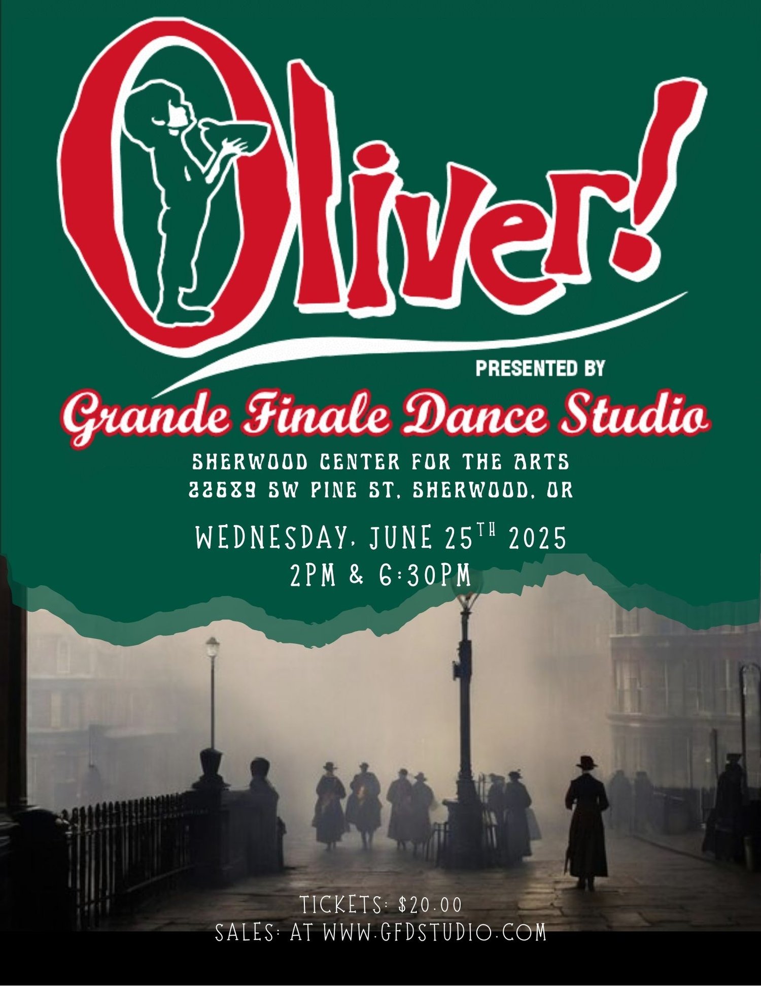 Grande Finale Dance Studio Presents: Oliver! | Sherwood Center for the Arts